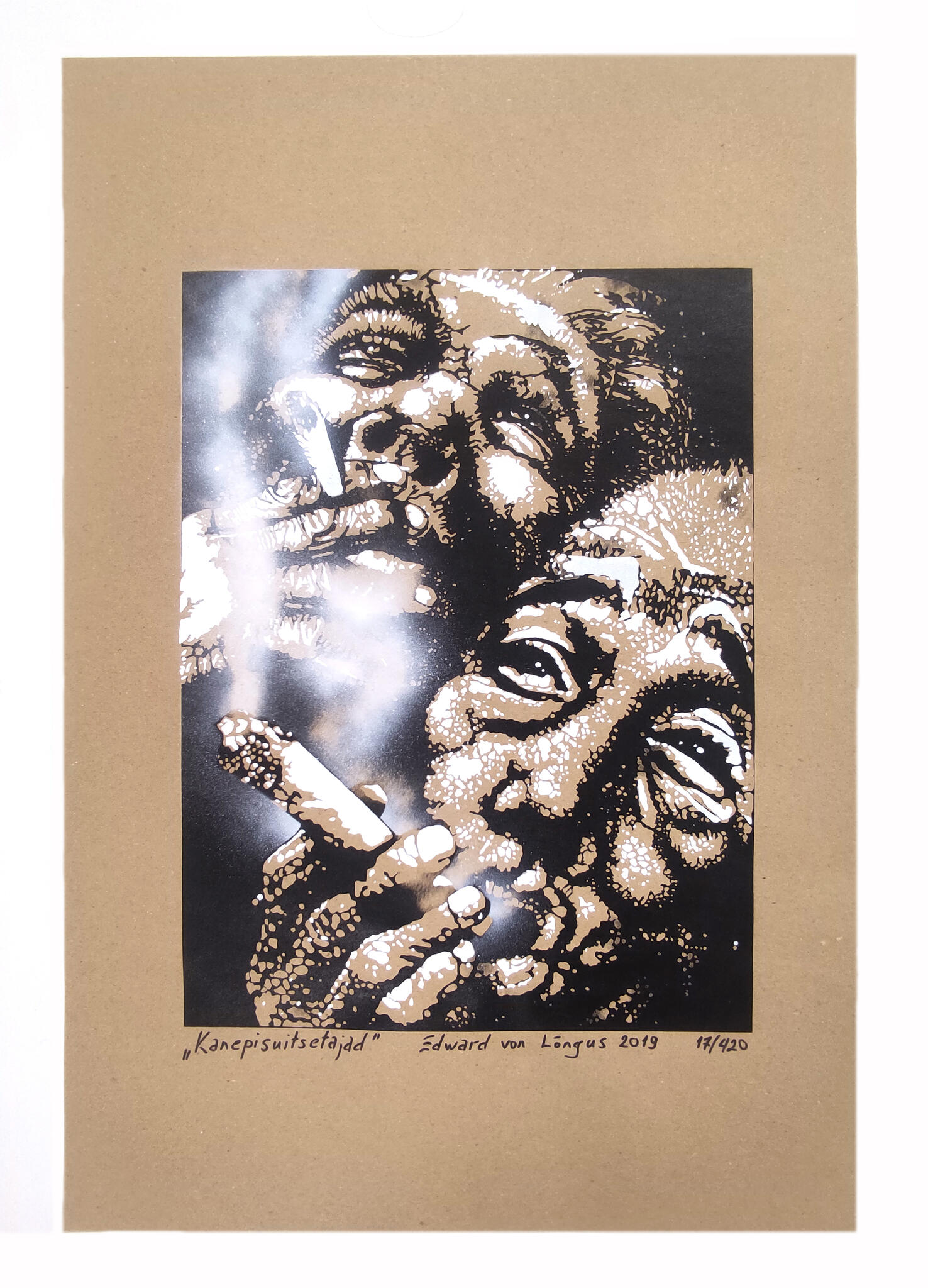 Edward von Lõngus "Kanepisuitsetajad" — Stencibility